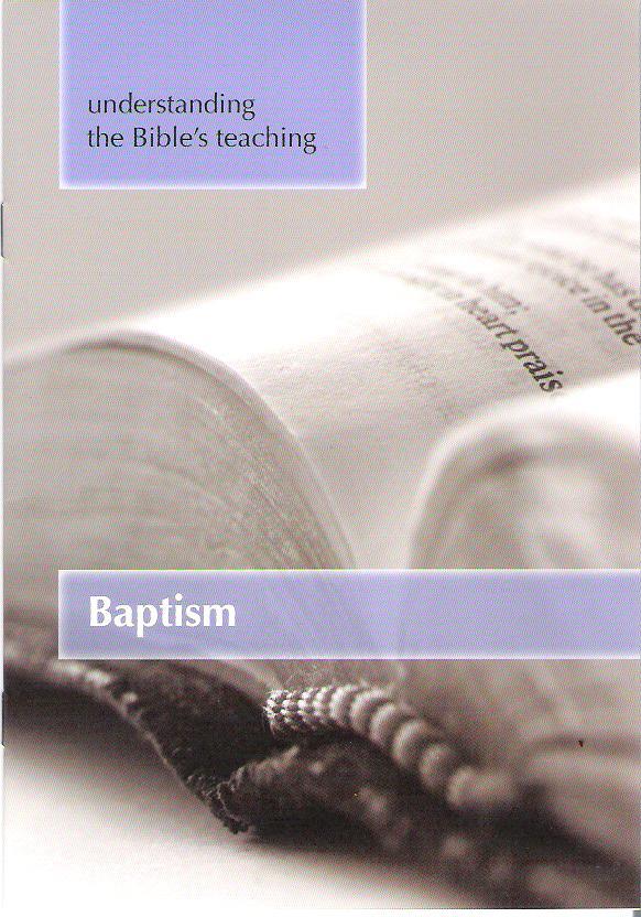 Baptism – Dawn Christadelphian Publications